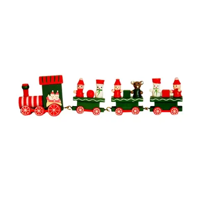 Christmas Wooden Train - Green