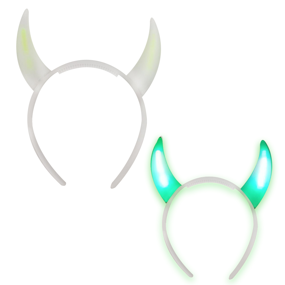 Glow Ox Horn Headband - Kikajoy Party Store